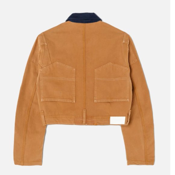 Re/Done | Jackets & Coats | Redone 8s Upcycled Crop Workwear Jacket ...